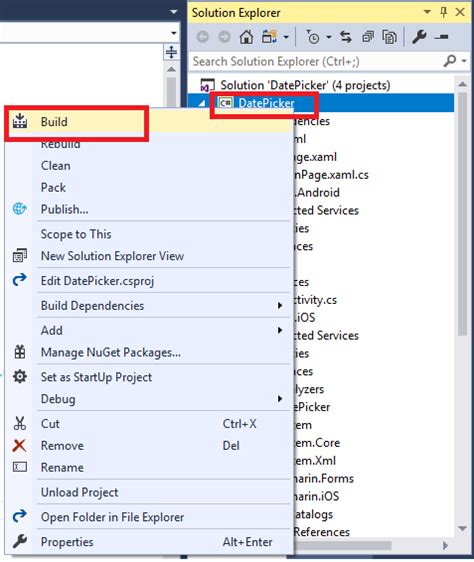 Selecting A Date From Calendar Using Xamarinforms