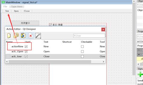 用qt Designer 在窗口中添加菜单和工具栏typehere Qt Csdn博客