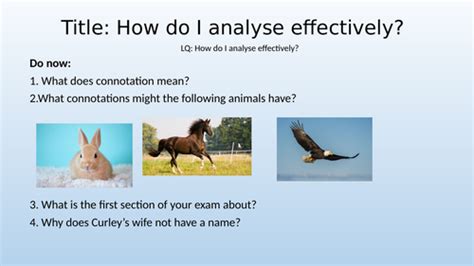 Analysing An Unseen Extract Teaching Resources