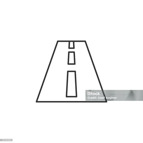 라운드 고속도로 라인 아이콘입니다 모바일 응용 프로그램 웹 사이트 또는 데스크톱 응용 프로그램에 대 한 간단 하 고 현대 평면
