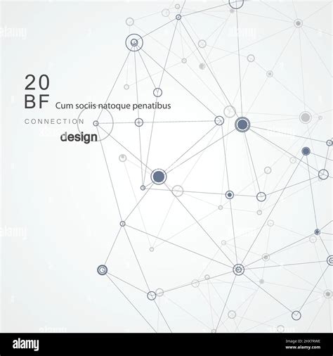 Modern Black Connect Abstract Lines On White Background For Concept Design And Vector Technology