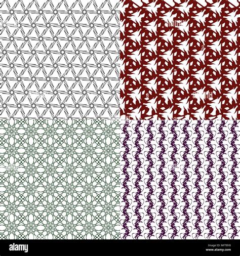 Set Of Geometric Pattern In Op Art Design Vector Illustration Art Stock Vector Image And Art Alamy