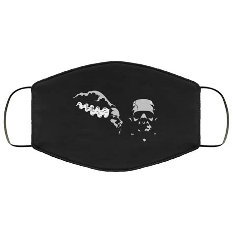 Mr And Mrs Frankenstein Reusable Face Mask Teelooker Limited And