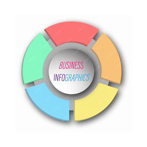 Premium Vector Circular Graph With 5 Steps Sections Or Stages Pie