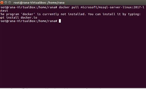 Sql1996 Installation Steps Of SQL Server 2017 Container Image With Docker