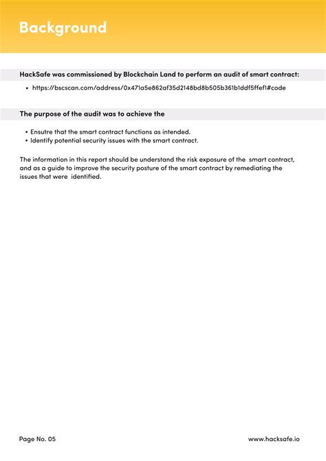 Blockchain Land Audit Report Pdf