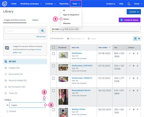 Create And Manage Library Folders