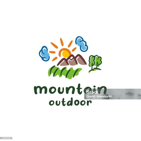 여행 휴가 디자인 섬의 템플릿 로고입니다 섬 로고 디자인 벡터 일러스트레이션을 둘러보는 다 산 해변 물결 태양 여름 휴가 섬 여름 휴가 로고에 대한 스톡 벡터 아트 및 기타