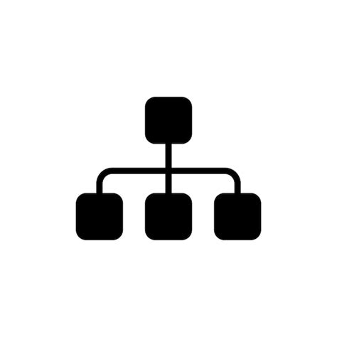 Premium Vector Chart Tree Icon Set Company Team Organization