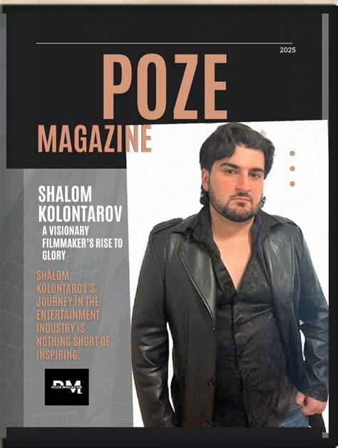On Poze Magazine Issue 81 2025 Shalom Kolontarov