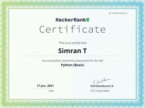 simran t on linkedin hackerrank skillaura bestcodingplatform