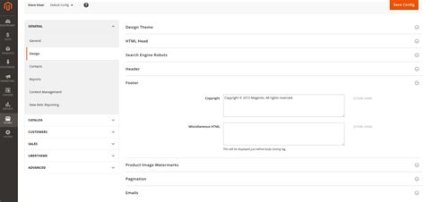 How To Add Footer Miscellaneous Html In Magento 21 Magento Stack