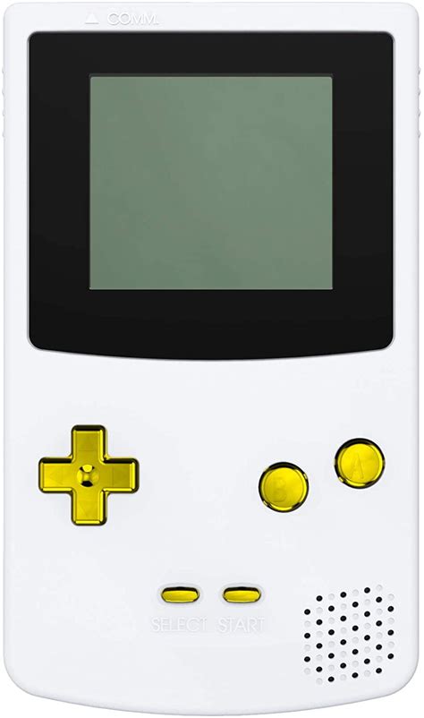 EXtremeRate Chrome Gold Replacement Full Set Buttons For Gamebabe Color GBC Handheld Game