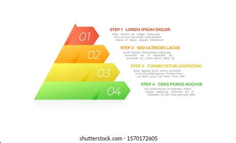 Pyramid Infographic Business Data Visualization Stock Vector Royalty Free
