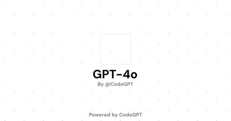 Gpt 4o Codegpt