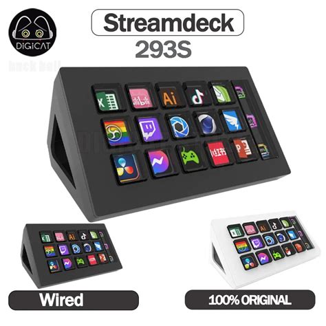 293s Streamdeck Visual Keyboard Lcd Button 15 Keys Live Content