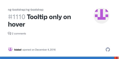 Tooltip Only On Hover · Issue 1110 · Ng Bootstrapng Bootstrap · Github