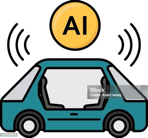 도로 스마트 미팅 컨셉 로보카 벡터 컬러 아이콘 디자인 미래 교통 심볼 무인 친환경 운송 혁신 사인 자율 Ai 차량 스톡 일러스트레이션 5g에 대한 스톡 벡터 아트 및 기타