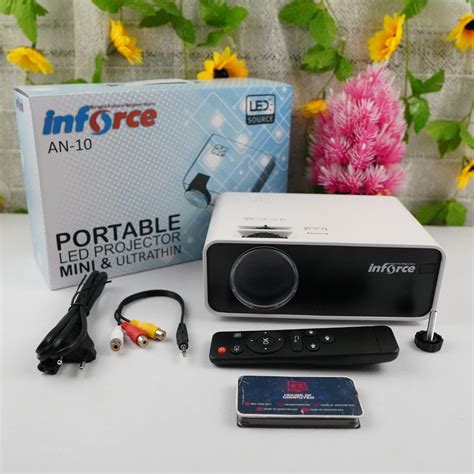 Jual PROYEKTOR LCD INFORCE MINI AN PUTIH TV TUNER PORT AN Shopee Indonesia