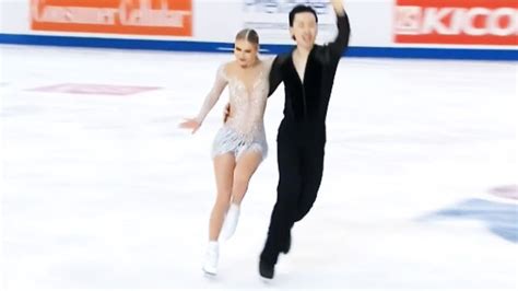 2022 23 Isu 피겨스케이팅 ‘호주 챔피언 홀리 해리스와 제이슨 챈의 연기 그랑프리 1차 아이스댄스 리듬댄스 Sbs