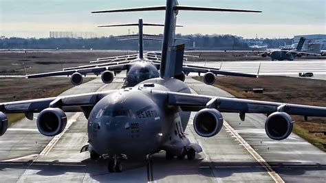 24 C 17 Globemaster Iii Launch • Most Ever From One Base Youtube