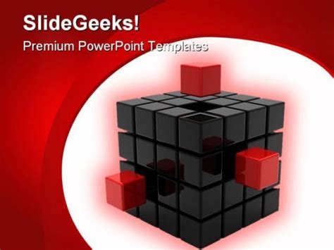 Cube Symbol PowerPoint Template