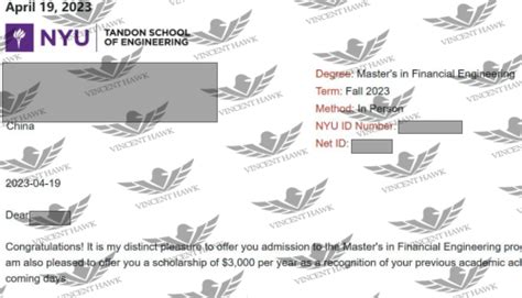 2023 VH Offer 每年3k美金NYU MFE 1 纽约大学金融工程硕士项目录取恭喜VH学员 知乎
