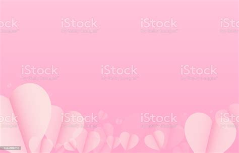 종이 컷 핑크 하트 모양 배경 발렌타인 데이 어머니의 날 또는 여유 공간이 있는 사랑의 날에 대한 그림 벡터 인사말 카드입니다 0명에 대한 스톡 벡터 아트 및 기타 이미지