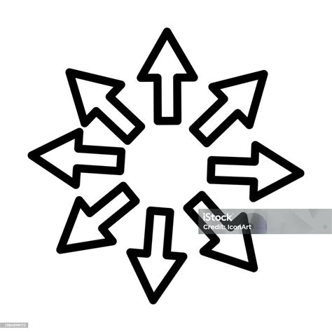 Expand Arrows Icon From User Interface Collection Thin Linear Expand Arrows Arrow Expand Outline