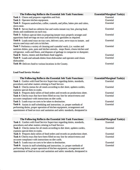 Job Task Analysis Template