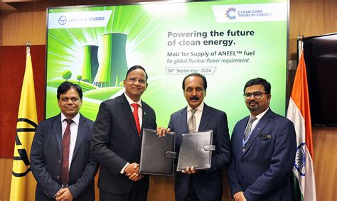 This Is Historic Clean Core Thorium Energy Signed A Strategic Partnership With Larsen And Toubro
