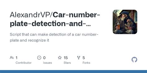 Github Alexandrvp Car Number Plate Detection And Recognition Script That Can Make Detection