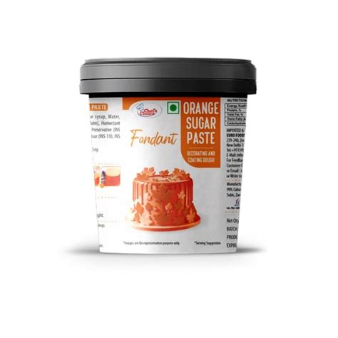 Chef Choice Orange Rolling Fondant 1kg Orange Colour At ₹ 445kg Fondant In New Delhi Id