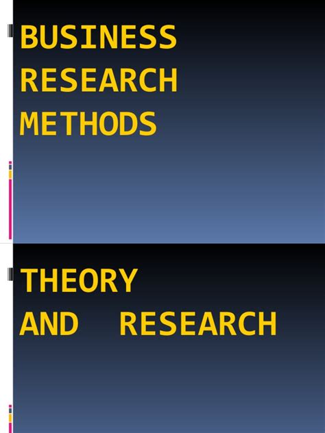 Brm Lecture 4 Theory And Research Pdf Theory Concept