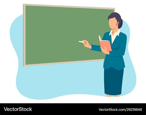 Teacher Teaching In Front Class Room Royalty Free Vector