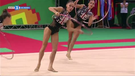 България обръчи многобой Световно първенство по художествена гимнастика София 2022 Youtube