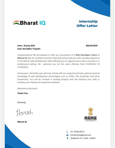 Shraddha Tripathi On Linkedin Internship Bharatiq Techintern Excited