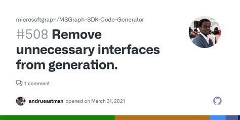 Remove Unnecessary Interfaces From Generation · Issue 508