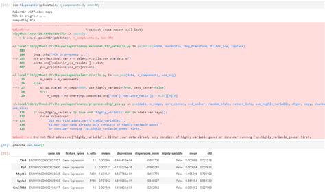 Error Running Sce Tl Palantir Adata Issue 52 Dpeerlab Palantir