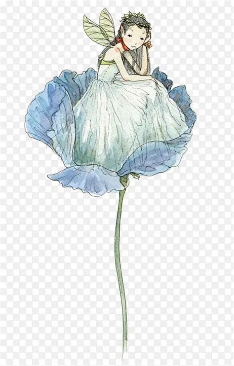 小清新插画小姑娘插画png图片素材下载图片编号9855341 Png素材网