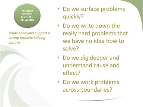 Building A Problem Solving Organization Pptx