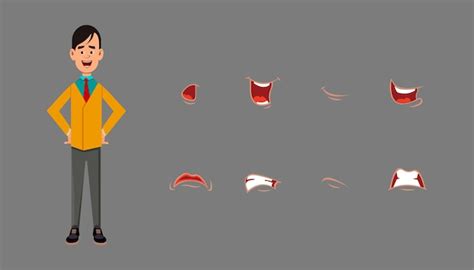 Premium Vector Character Lip Sync Expression Set Different Emotions For Custom Animation Or