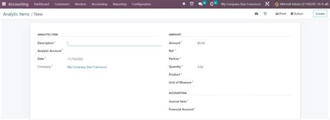 Analytic Items In Odoo 16 Accounting Odoo V16 Enterprise Edition Book