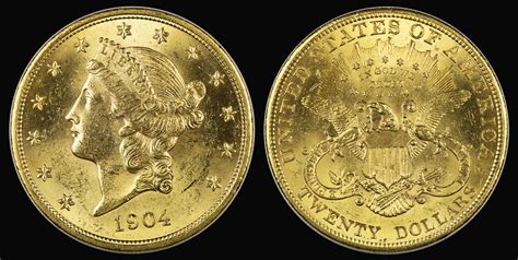 Hk Precious Collectibles 20 Dollars 1904 Gold Uncirculated Liberty Usa
