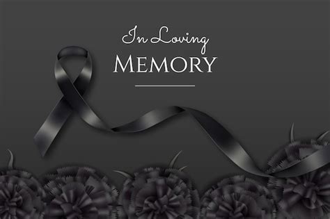 Free Vector Realistic In Loving Memory Background