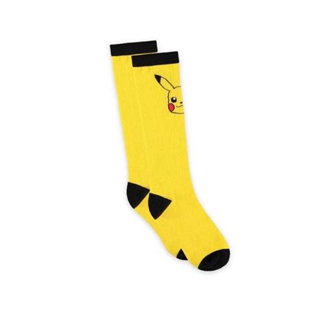 Difuzed Pokémon Pikachu Knee High Socks 1 Pack Size 39 42 Womens At Mighty Ape Nz