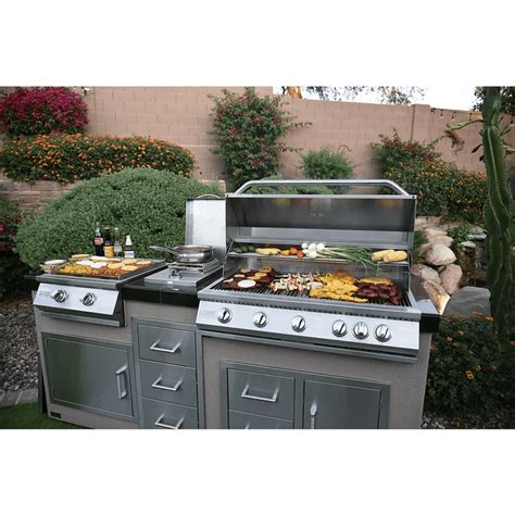 Kokomo Teppanyaki Griddle Built In Bbq Grill With Side Burner Stora — Archic Furniture