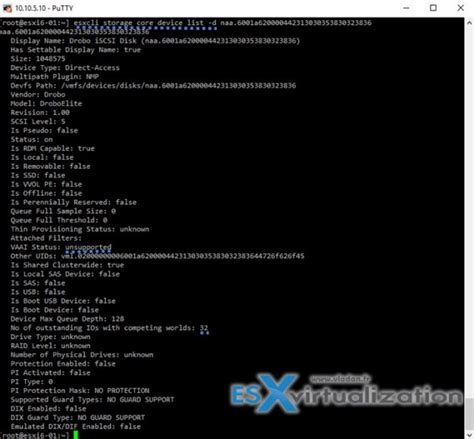 Esxi Commands List Storage Esx Virtualization