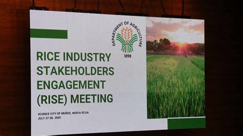 Rise Meeting Towards Rice Self Sufficiency National Irrigation Administration