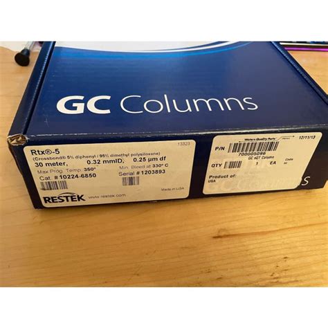 New Restek Gc Column Rtx 5 Capillary Column 30m 0 32mm 0 25µ 10224 6850